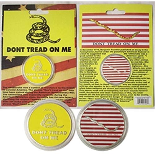 REVOLUTIONARY WAR DON'T TREAD ON ME COLLECTIBLE COIN MEDALLION