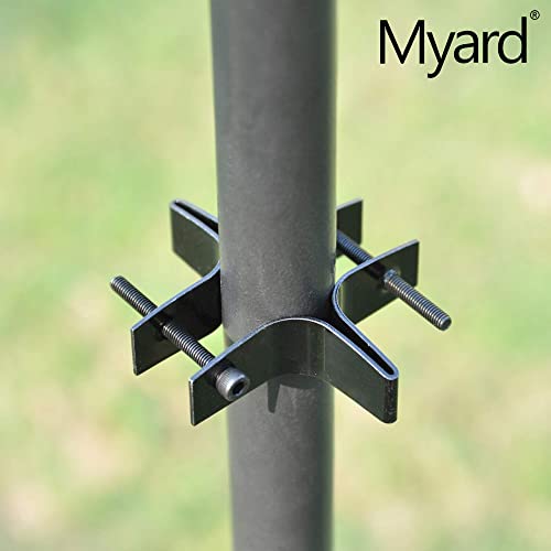 Myard 13 Inches Solid Clear PC Wobbly Squirrel Proof Baffle Deflector for Bird Feeder, Fit up 1.5 Inches Pole / Post