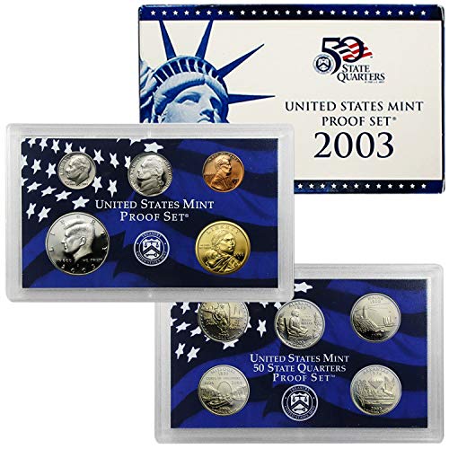 2003 S Proof Set 10 Coin Set OGP Original Government Proof