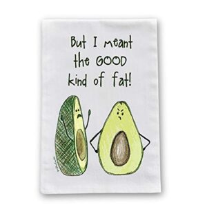 avocado fat flour sack cotton dish towel by pithitude