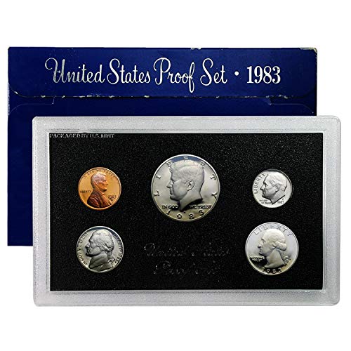 1983 S Proof Set 5 Coin Set OGP Original Government Proof