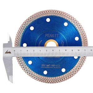 PEAKIT Tile Cutter Blade 4.5 Inch Porcelain Diamond Blade Ceramic Cutting Disc Wheel for Angle Grinder, Reversible Color