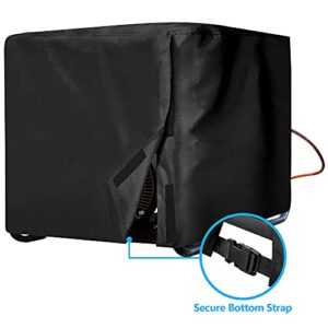 NEXCOVER Waterproof Universal Generator Cover - Weather/UV Resistant Cover 26 x 20 x 20 inch, for Most Portable Generators 3000-5000 Watt, Black