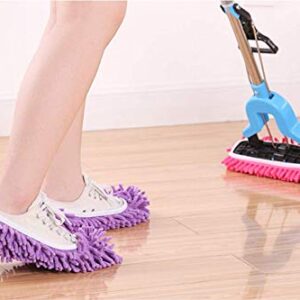 Tamicy Mop Slippers Shoes 5 Pairs (10 Pieces) - Microfiber Cleaning House Mop Slippers Floor Cleaning Tools Shoe Cover Soft Washable Reusable Microfiber Foot Socks Floor Cleaning Tools Shoe Cover