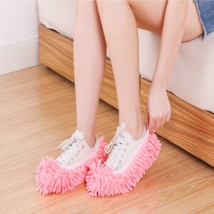 Tamicy Mop Slippers Shoes 5 Pairs (10 Pieces) - Microfiber Cleaning House Mop Slippers Floor Cleaning Tools Shoe Cover Soft Washable Reusable Microfiber Foot Socks Floor Cleaning Tools Shoe Cover