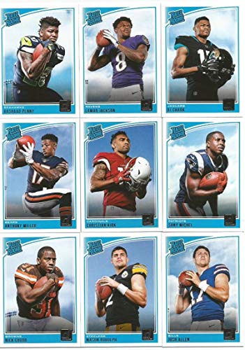 2018 Donruss Football Complete MINT Not Sealed, No Patch Card Official NFL Set of 400 Cards Includes Rookie Cards of Josh Allen, Baker Mayfield, Josh Rosen, Saquon Barkley, Sam Darnold, Bradley Chubb, Nick Chubby, Guice and stars Patrick Mahomes, Carson W