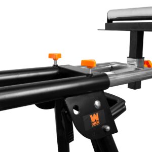 WEN Miter Saw Stand, Collapsible and Rolling with 3 Onboard Outlets (MSA330)