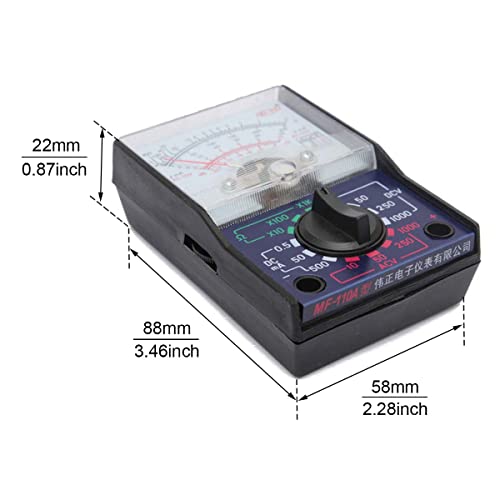 ChgImposs Analog Multimeter Electric AC/DC Current OHM Decibels Voltage Voltmeter Ammeter with Test Leads