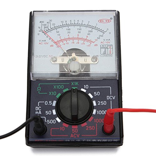 ChgImposs Analog Multimeter Electric AC/DC Current OHM Decibels Voltage Voltmeter Ammeter with Test Leads