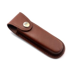 folding blade pocket knife sheath 5 inch leather knife sheath leather case with snap closure belt loop case leather pouch folding knife sheath holder