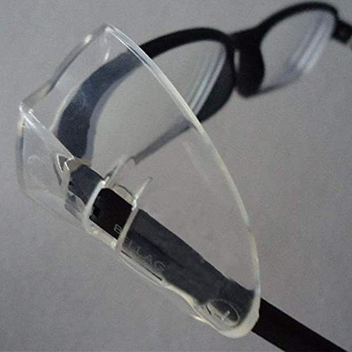 KMDJG 2 Pairs Glasses Side Shields,Slip on Clear Side Shields, Fits Medium to Large Eyeglasses