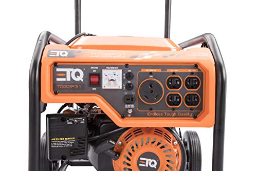 ETQ Tough Quality 2000/3600Watt Portable Generator - Extremely Quiet - CARB Compliant (3600W gas-powered)