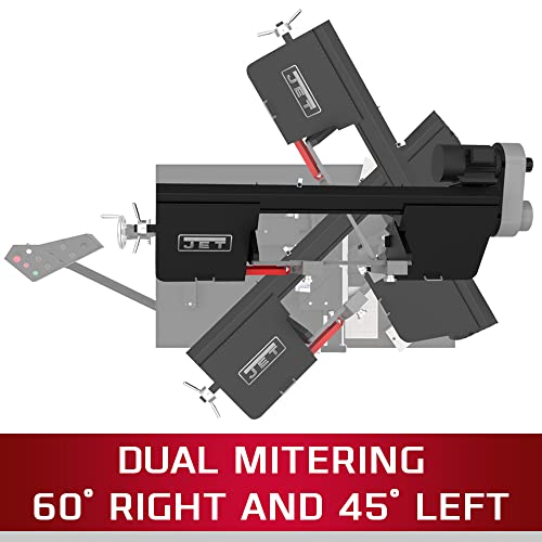 JET Elite EHB-8VSM, 8" x 14" Variable-Speed Mitering Bandsaw, 115/230V 1PH (891020)