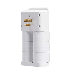 Amazon Basics Rotating 6-Outlet Surge Protector Wall Mount, 1080 Joules, White