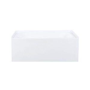 Swiss Madison Well Made Forever SM-AB549 Voltaire Alcove Tub 54" x 30" with Armrest in Glossy White