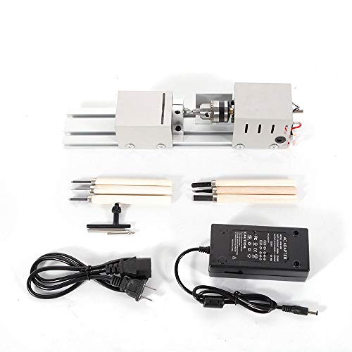 BACHIN Mini Lathe Beads Polisher Machine Diy Machining for Table Woodworking Wood DIY Tool Lathe Standard Set