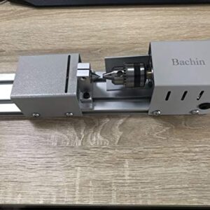 BACHIN Mini Lathe Beads Polisher Machine Diy Machining for Table Woodworking Wood DIY Tool Lathe Standard Set