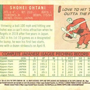 2018 Topps Archives Baseball #50 Shohei Ohtani Rookie Card