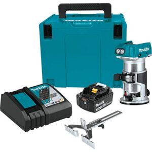 makita xtr01t8j 18v lxt® lithium-ion brushless cordless compact router starter kit (5.0ah)