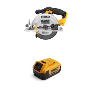 dewalt dcs391b 20-volt max li-ion circular saw, tool only with premium xr li-ion battery pack