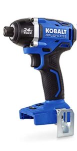 kobalt 24 volt impact driver brushless 1/4 inch (324b-03)