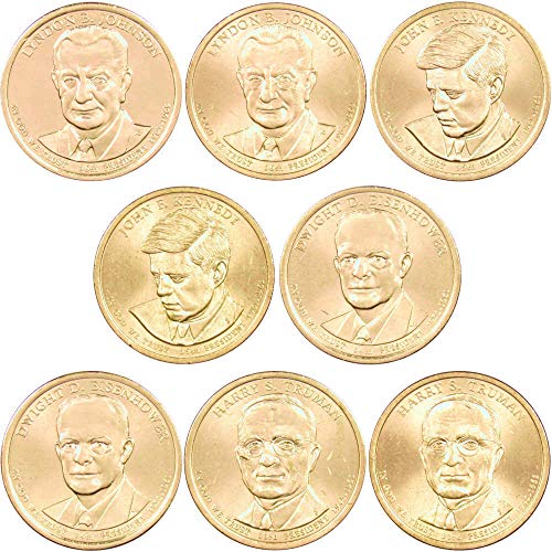 2015 P&D Presidential Dollar 8 Coin Set BU Uncirculated Mint State $1