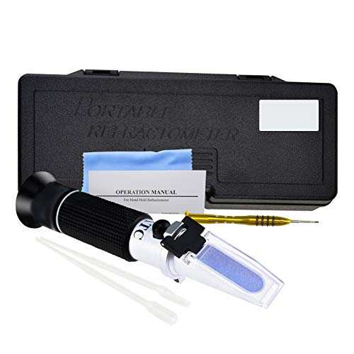 3 in 1 Scale Clinical Refractometer with 10~30°C ATC, Serum Protein 0~12g/dl, Urine Specific Gravity 1.000~1.050, Refractive Index 1.333~1.360 RI for Human Use.