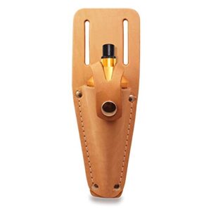 16 oz. brass plumb bob combo with leather sheath (15-016s)