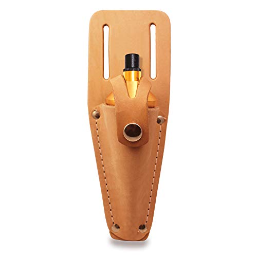 16 oz. Brass Plumb Bob Combo with Leather Sheath (15-016S)