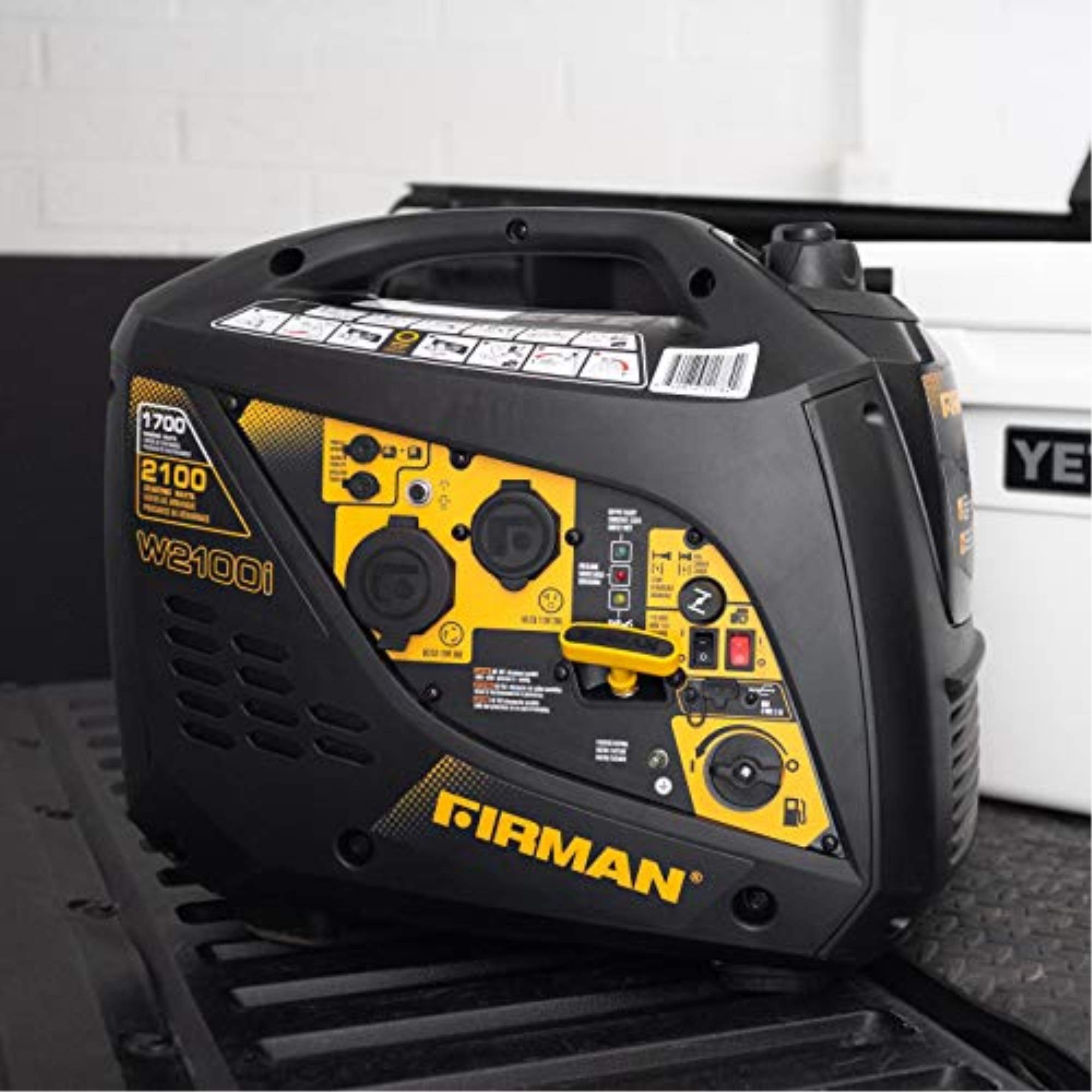 Firman W01784 Portable Generator, Gas, Recoil-Start With Parallel Kit, 2100/1700-Watt - Quantity 1