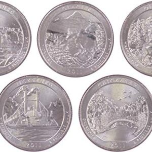 2011 D National Park Quarter 5 Coin Set Uncirculated Mint State 25c Collectible