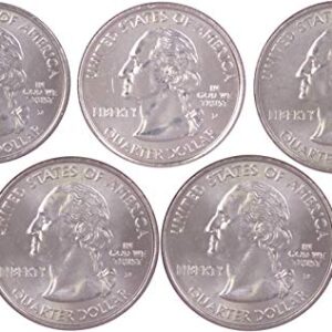 2008 D State Quarter 5 Coin Set BU Uncirculated Mint State 25c Collectible