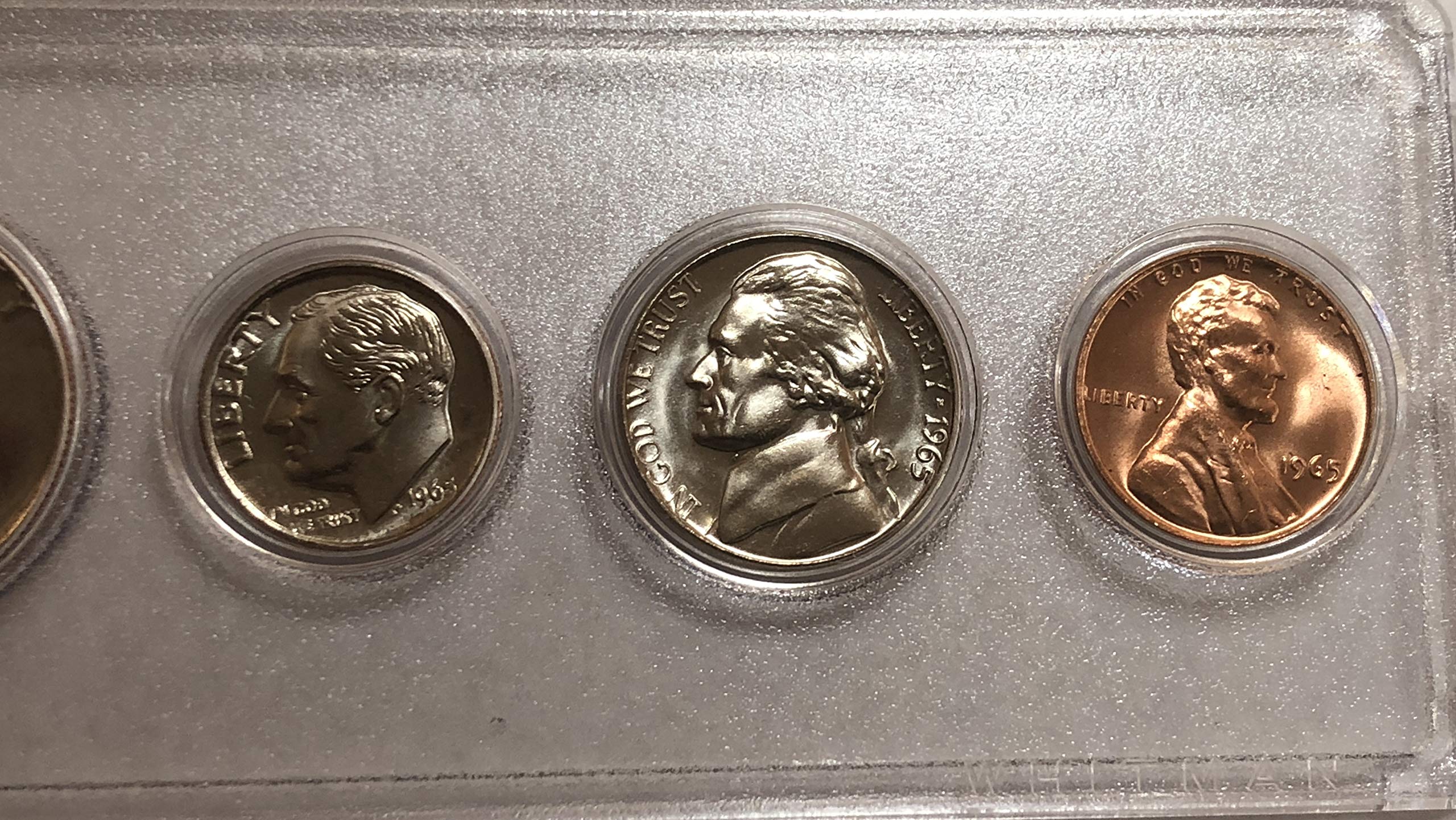 1965 p US Silver Special Mint set Hard Holder John F. Kennedy Proof