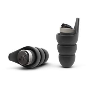 axil xp defender series filtered earplugs | dual-mode, compact & ultra comfortable with dynamic mesh filtering system, hearing protection for hunting, sleeping, lawn care, construction & concerts