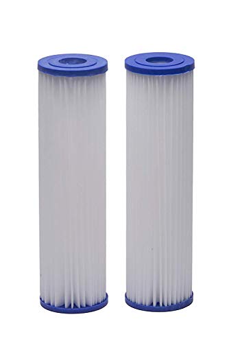 CFS – 2 Pack Pleated Whole Home Replacement Water Filter Cartridges Compatible with EPW2P Models – Remove Bad Taste & Odor – Whole House Replacement Water Filter Cartridge- White