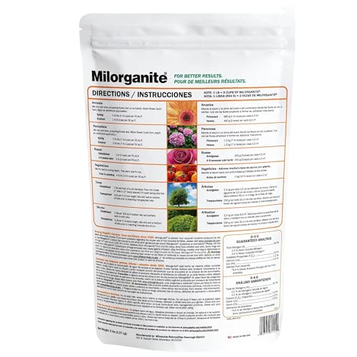 Milorganite All-Purpose Eco-Friendly Slow-Release Nitrogen Fertilizer 6-4-0, 5lb (Pack of 2)