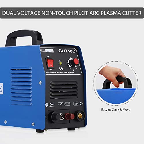 VIVOHOME 3 In 1 Multi-functional Plasma Cutter Cutting TIG STICK/MMA Non Touch Pilot Arc Welding Machine Dual Voltage 110/220V CT520DF Blue