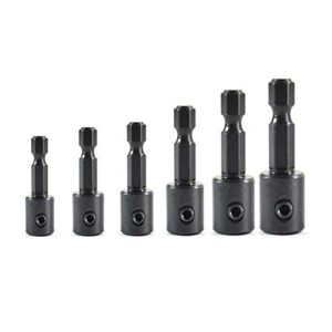 big horn 13228 7-piece adjustable quick-change hex shank adapter set for countersink & taper point drill bit for use with big horn 13200