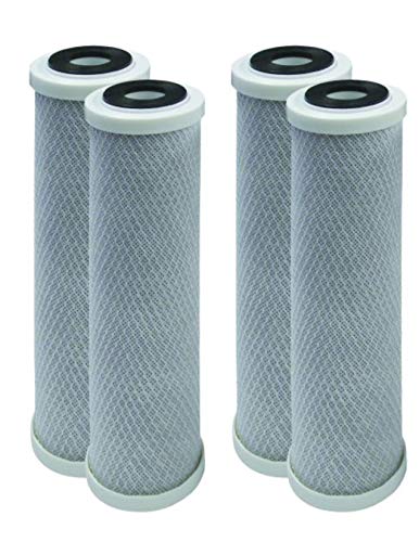 4-Pack Compatible for Watts MAXETW-975 10-Inch 5-Micron for Multi-Cartridge Whole House Water Filter with Solid Block Activated Carbon