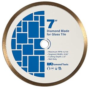 7" diamond saw blades for glass mosaic, 5/8" arbor