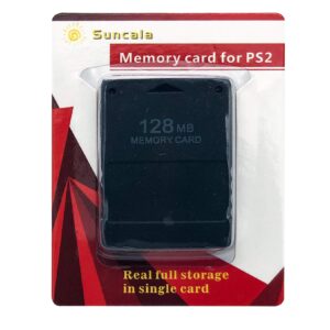 Suncala 128MB Memory Card for Playstation 2, High Speed Memory Card for Sony PS2