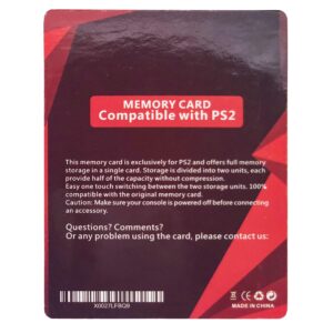 Suncala 128MB Memory Card for Playstation 2, High Speed Memory Card for Sony PS2