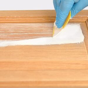 Aqua Coat Water Based White Cabinet Wood Grain Filler Gel, Fast Drying, Low Odor White Wood Filler, Premium Cabinet Grain Filler for Upgrades, Repairs & Restorations. (Quart)