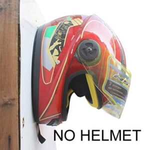 Invisible Helmet Rack Helmet Wall Display Rack Helmet Storage Holder Race Trailer Shop Garage Storage Organizer - Motorcycle Helmet Holder, Jacket Hanger, Motorbike Wall Mount Display Rack - No Helmet