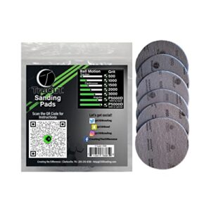 trucut sanding pads | 6 pack | 5" diameter | sanding pad made for bowling balls | bowling ball resurfacing | surface management | bowling ball restoration | bowling supplies & accessories