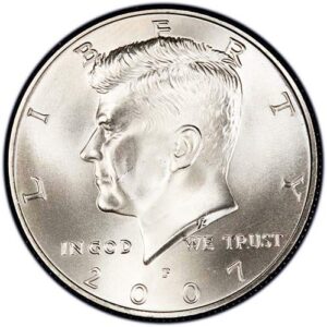 2007 p satin finish kennedy half dollar choice uncirculated us mint