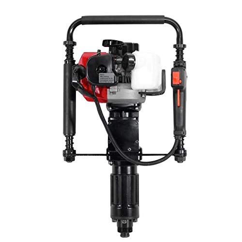 Gas T Post Driver 2 Stroke 32.7cc Manual Portable Lightweight Petrol Piledriver Handheld Pile Pounder