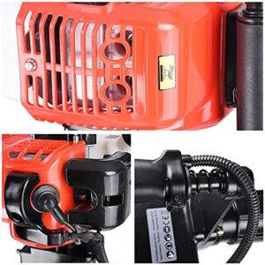 Gas T Post Driver 2 Stroke 32.7cc Manual Portable Lightweight Petrol Piledriver Handheld Pile Pounder