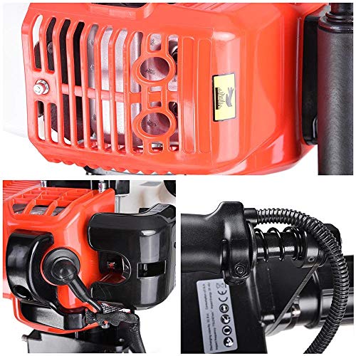 Gas T Post Driver 2 Stroke 32.7cc Manual Portable Lightweight Petrol Piledriver Handheld Pile Pounder