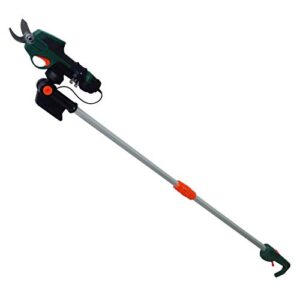 scotts outdoor power tools pr17216ps 7.2-volt lithium-ion cordless rechargeable power pruner with extension pole, green